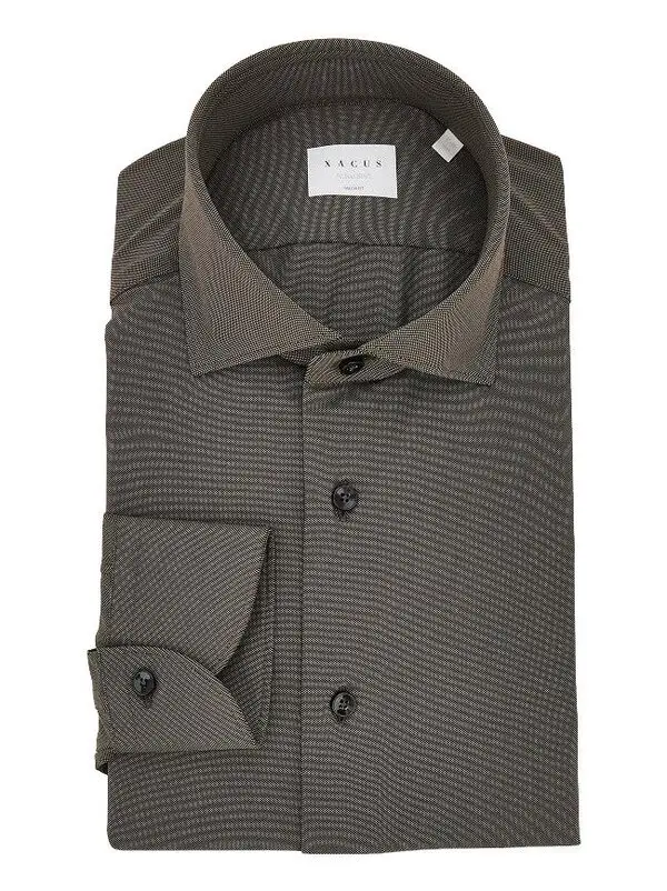 XACUS Tailor Fit 'active' Shirt - Brown