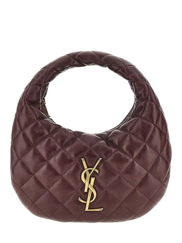 Saint Laurent Icare Quilted Leather Bag - Red