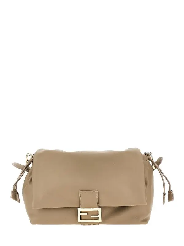 Fendi Baguette Soft Bag In Leather - Grey