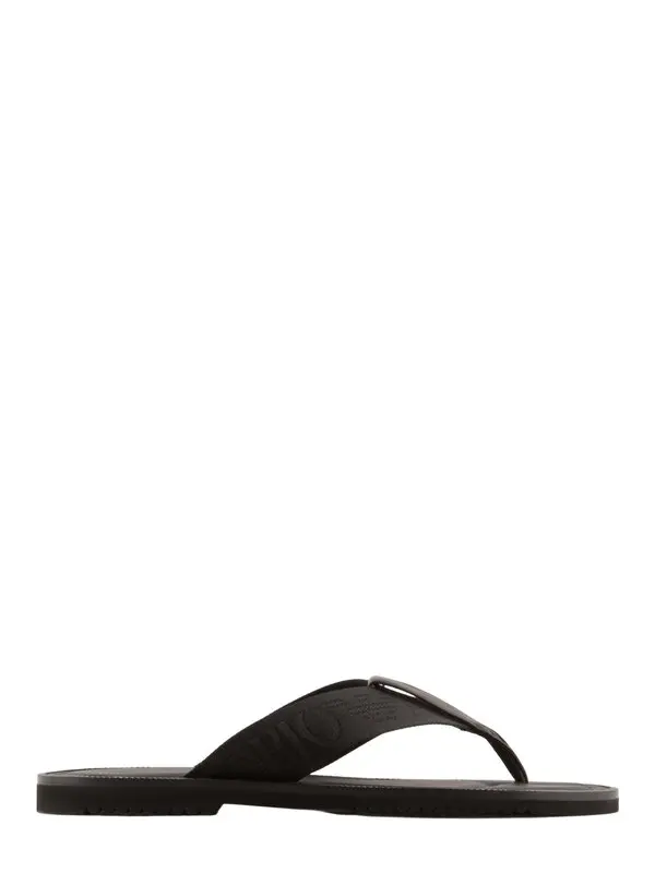 Emporio Armani Logo Slides - Black