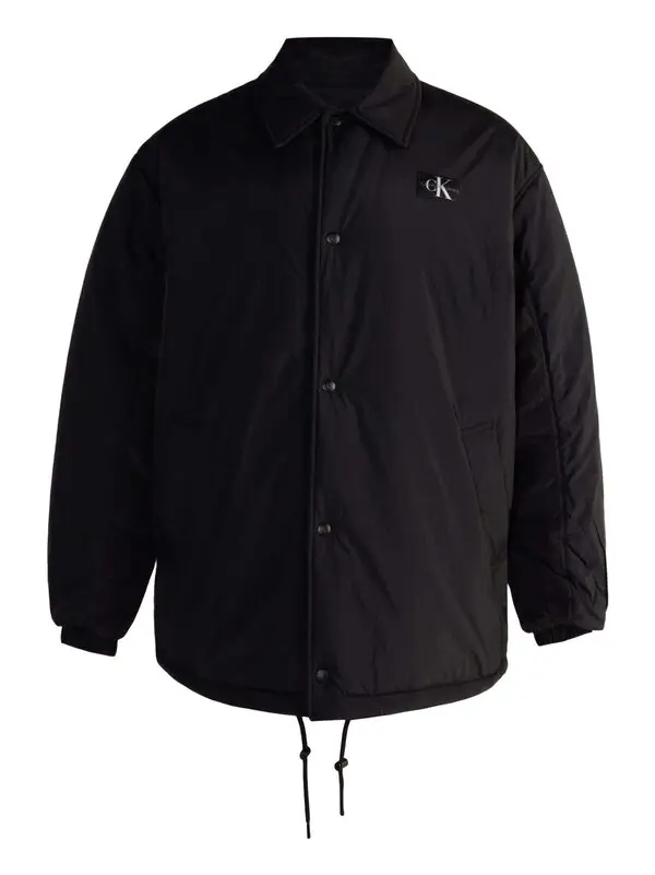 Calvin Klein Embroidered Logo Casual Jacket - Black