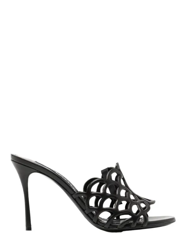 SERGIO ROSSI Open-toe Stiletto Heeled Sandals - Black