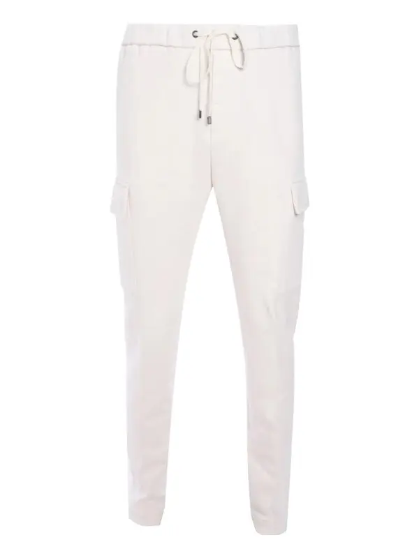 Peserico Logo-plaque Track Pants - White