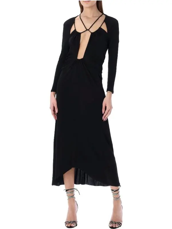 Isabel Marant Étoile Jadessi Cut-out Midi Dress - Black