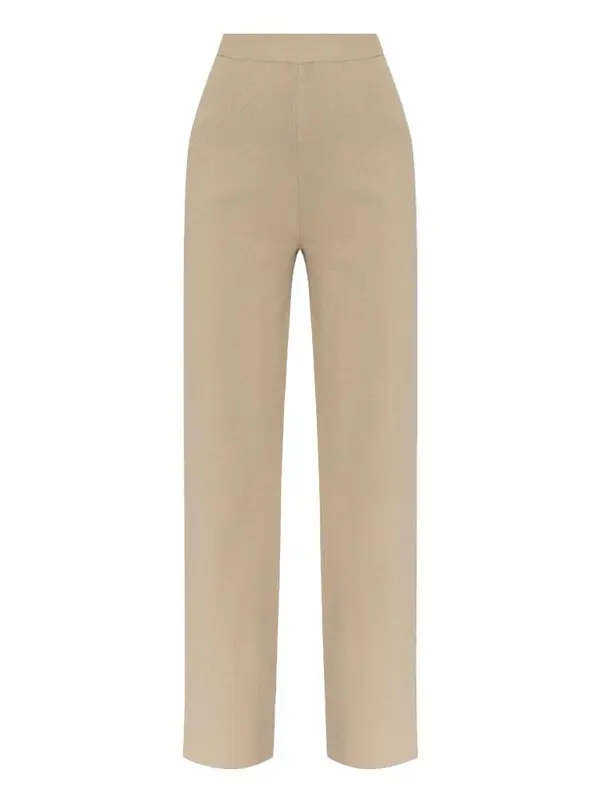 Nanushka Straight-leg Knitted Trousers - Nude