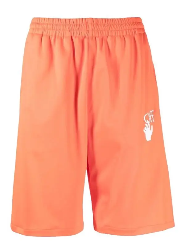 Off-White Logo Knee-length Shorts - Pink