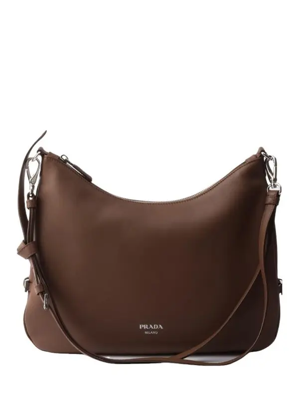 Prada Leather Shoulder Bag - Black