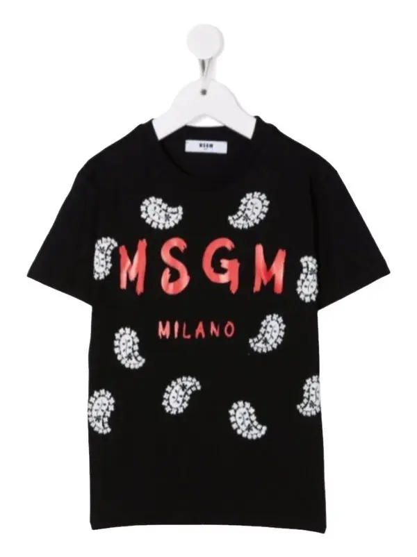 MSGM Teen Logo-print T-shirt - Black