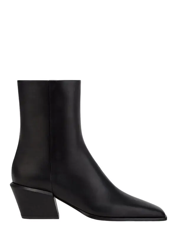 Paris Texas Bettina Square Toe Ankle Boots - Black