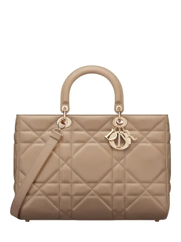 Dior Large Lady D-sire Bag - Nude