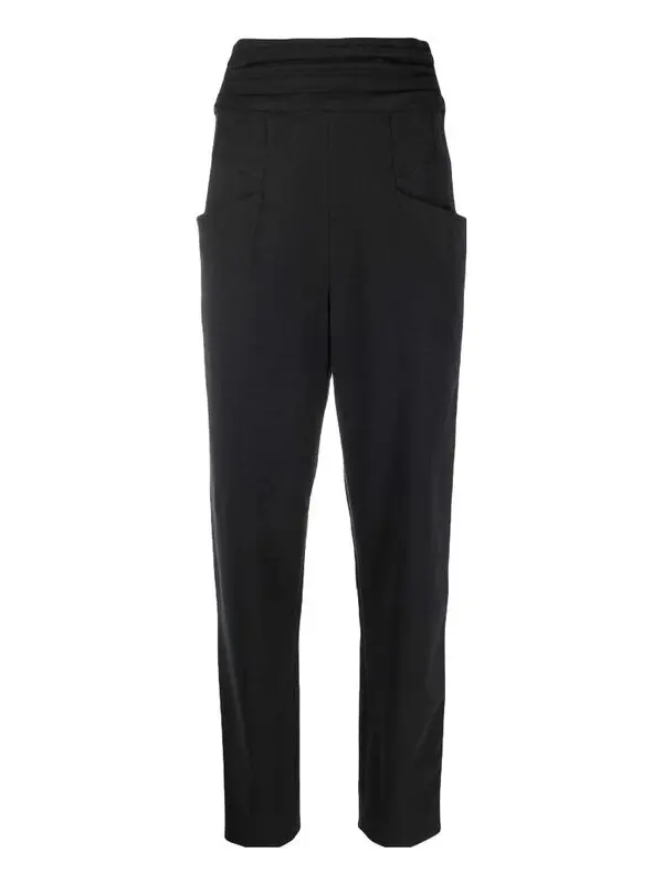 Isabel Marant Étoile High-waisted Tapered Trousers - Black