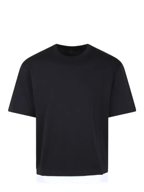 Neil Barrett Crewneck Layered T-shirt - Black