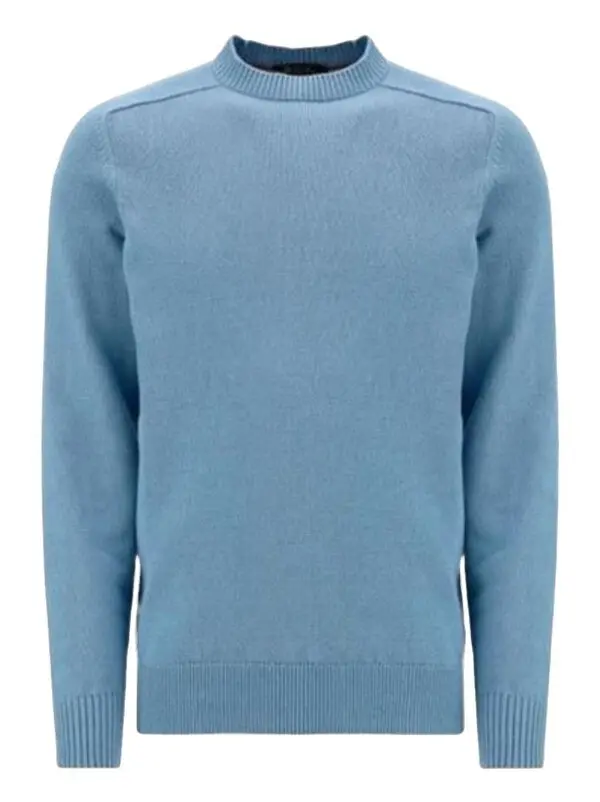 Loro Piana Long-sleeved Round Neck Sweater - Blue