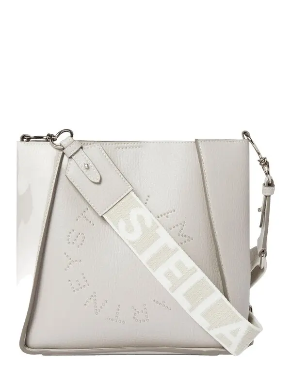 Stella McCartney Logo Square Crossbody Bag - White