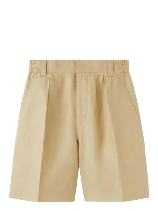 Loro Piana Wide-leg Shorts - Corn Color