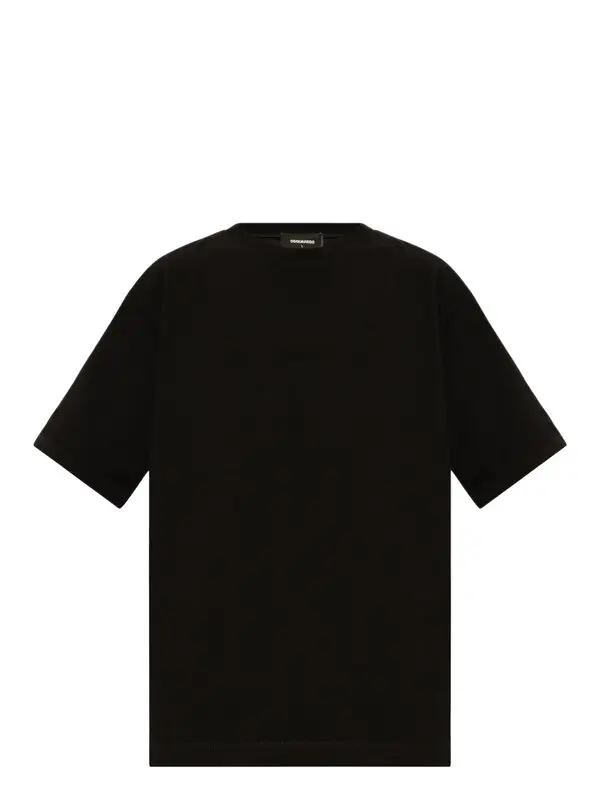 Dsquared2 Logo Printed Crewneck T-shirt - Black