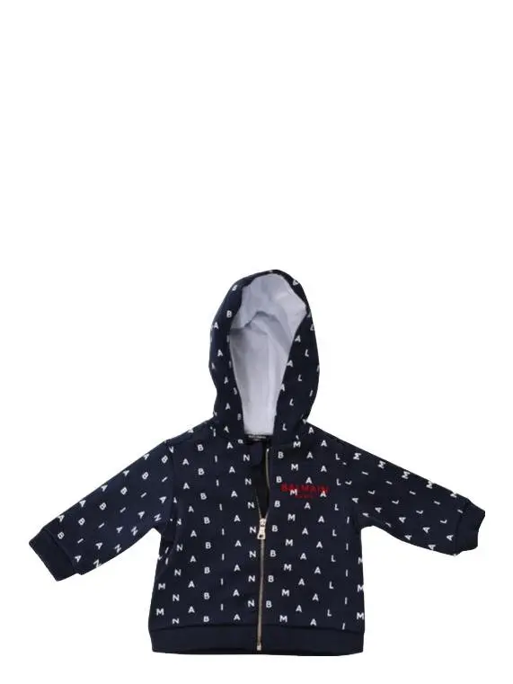Balmain Embroidered Logo Cotton Hooded Jacket - Black