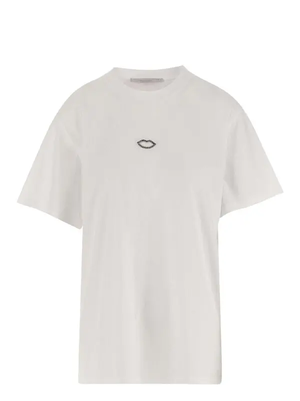 Stella McCartney Embellished Crewneck T-shirt - White