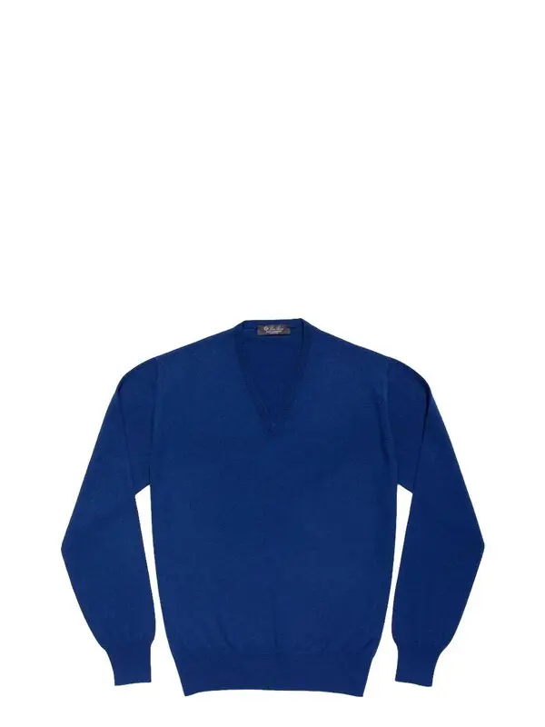 Loro Piana V-neck Pullover - Blue