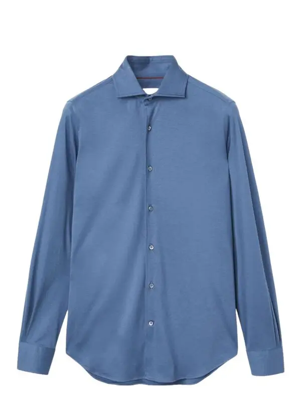 Loro Piana Buckle Long-sleeved Shirt - Blue