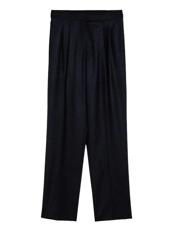 Stella McCartney Mid-rise Pleat Detailed Trousers - Black