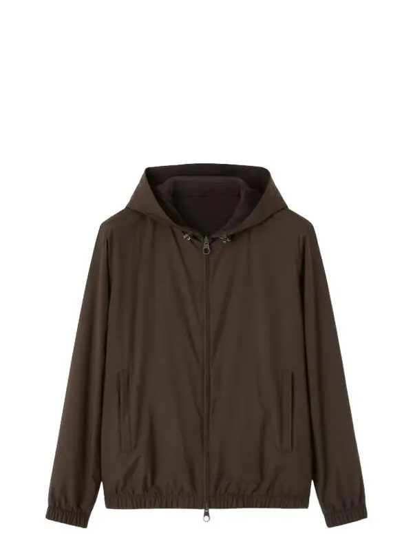 Loro Piana Hooded Bomber Jacket - Cedar Bronze