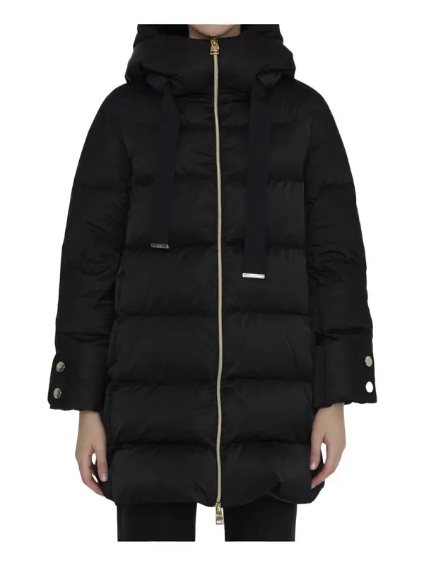 Herno Hooded Down Coat - Black
