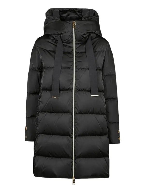 Herno Hooded Down Coat - Black
