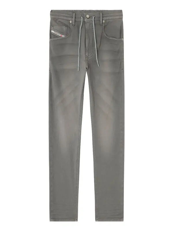 DIESEL® Mid-rise Tapered Leg Jeans With Zippered Fly - Grey