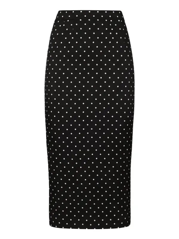 Dolce & Gabbana Polka Dot Pencil Skirt - No