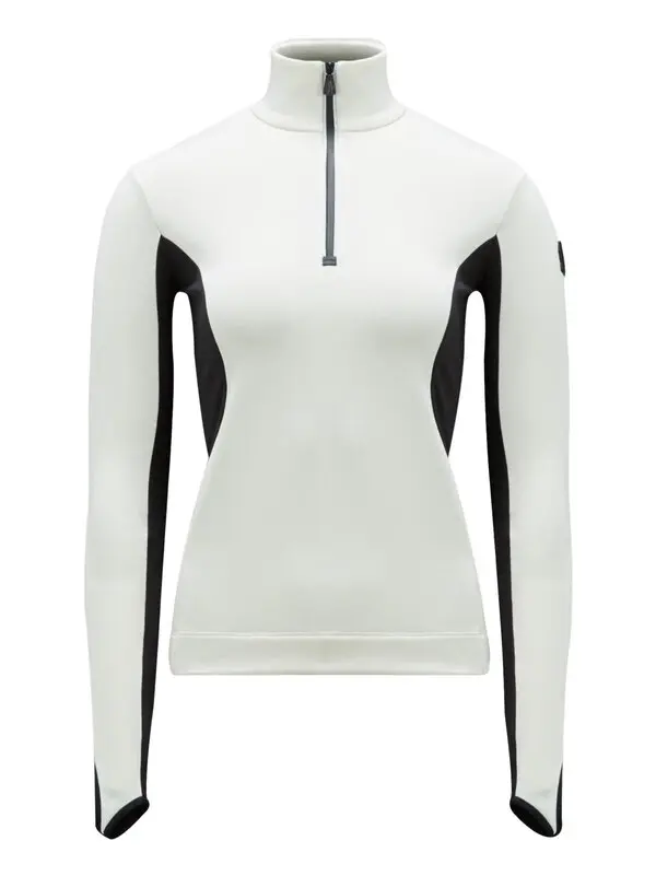 Moncler Half-zip Sweater - White