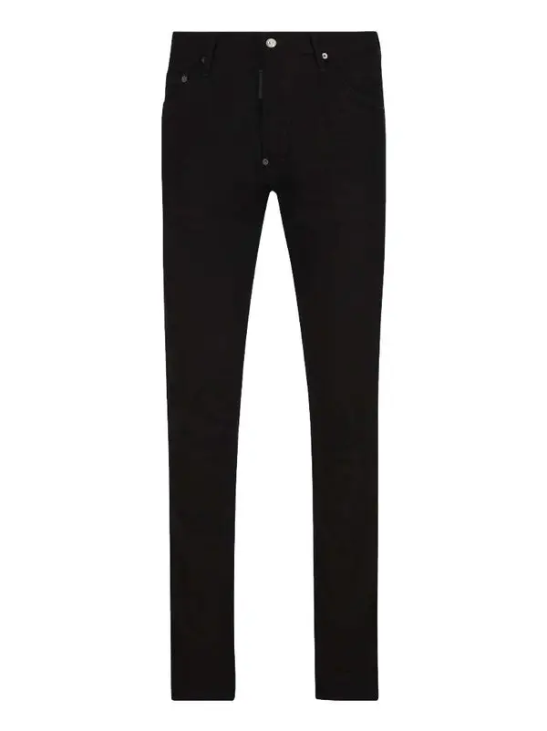 Dsquared2 Rear Logo-print Skinny Jeans - Black