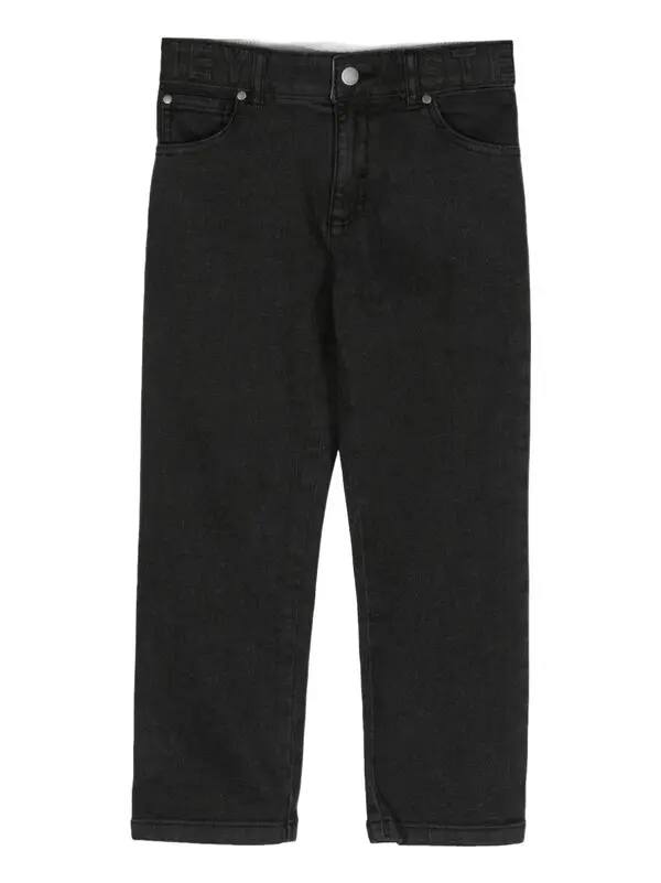 Stella McCartney Embossed Straight Jeans - Black