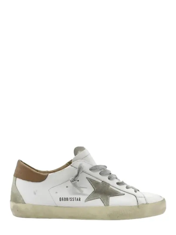 GOLDEN GOOSE Leather Sneakers With Logo Detail - White