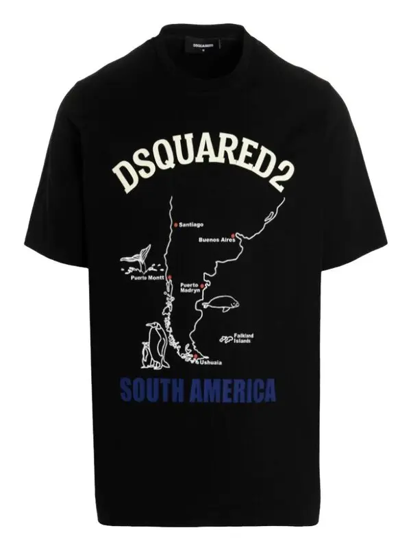 Dsquared2 Logo-print Short-sleeve T-shirt - Black