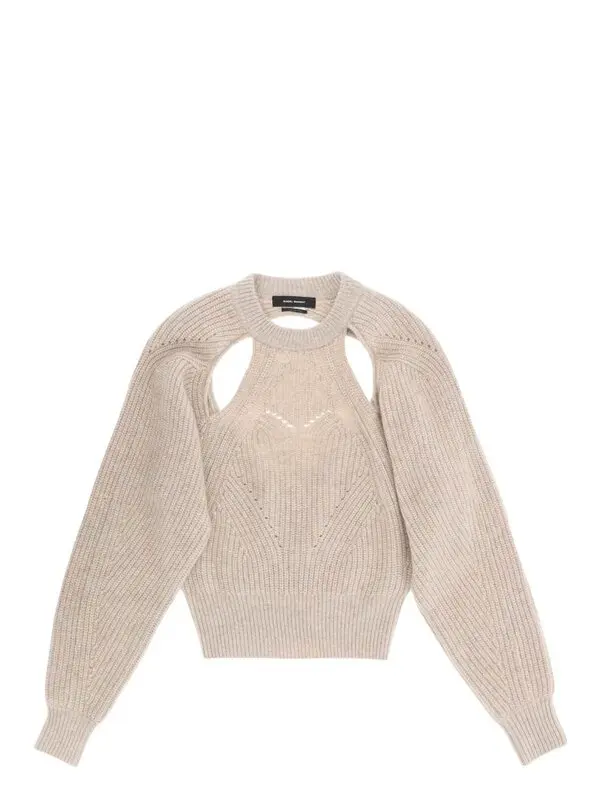 Isabel Marant Étoile Palma Cashmere Open Back Sweater - Nude