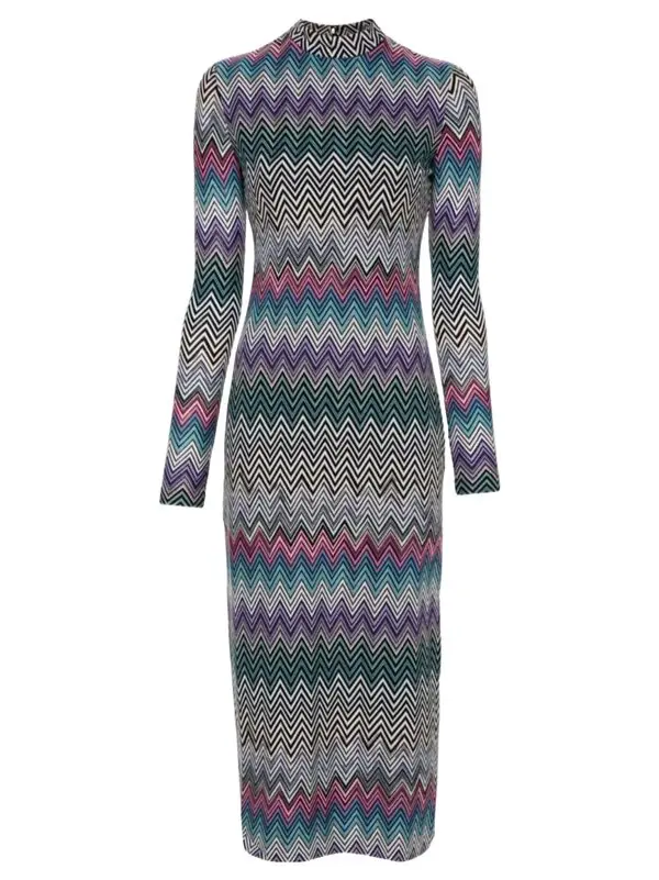 Missoni Zig-zag Maxi Dress - Gray