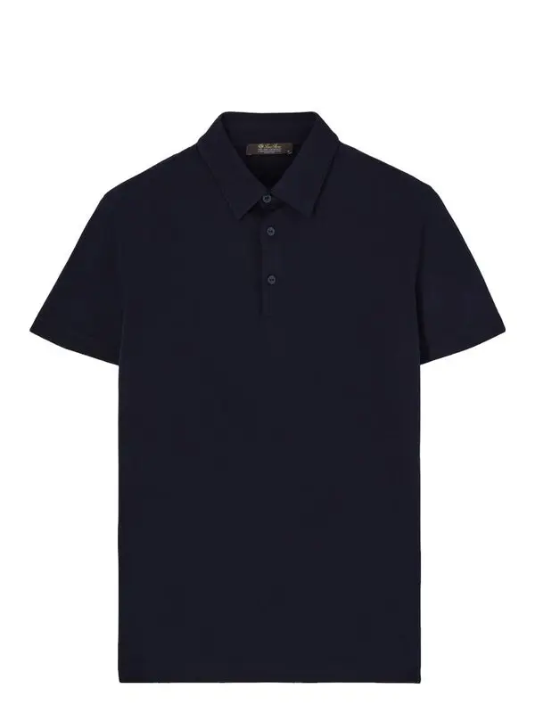 Loro Piana Short-sleeved Polo Shirt - Black