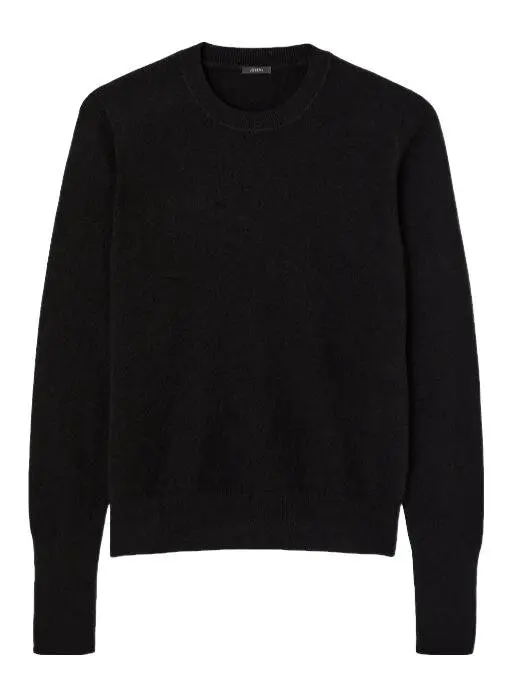 JOSEPH Light Pure Cashmere Round Neck Jumper - Black