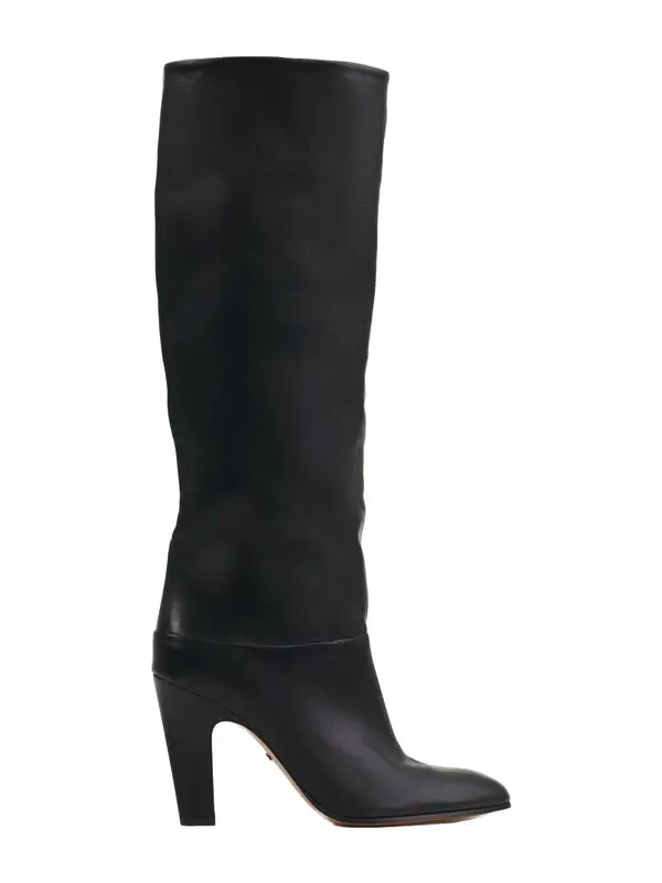 Chloé Eve Knee-high Heeled Boots - Black