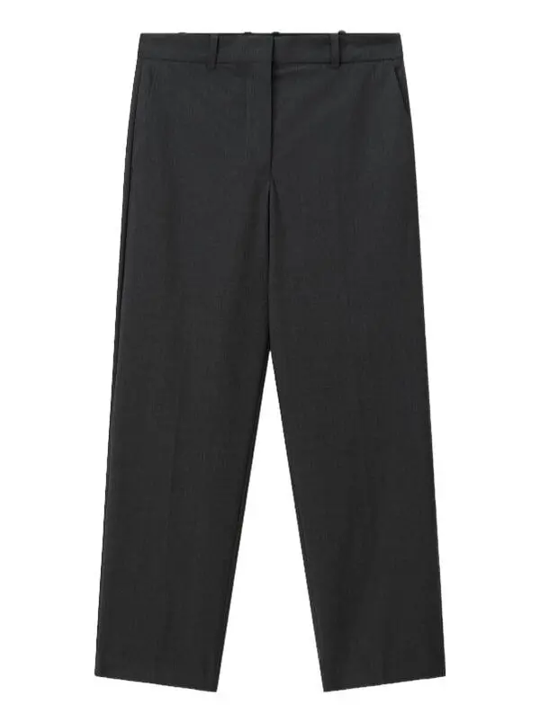 JOSEPH Trina Light Wool Tailoring Trousers - Smoke