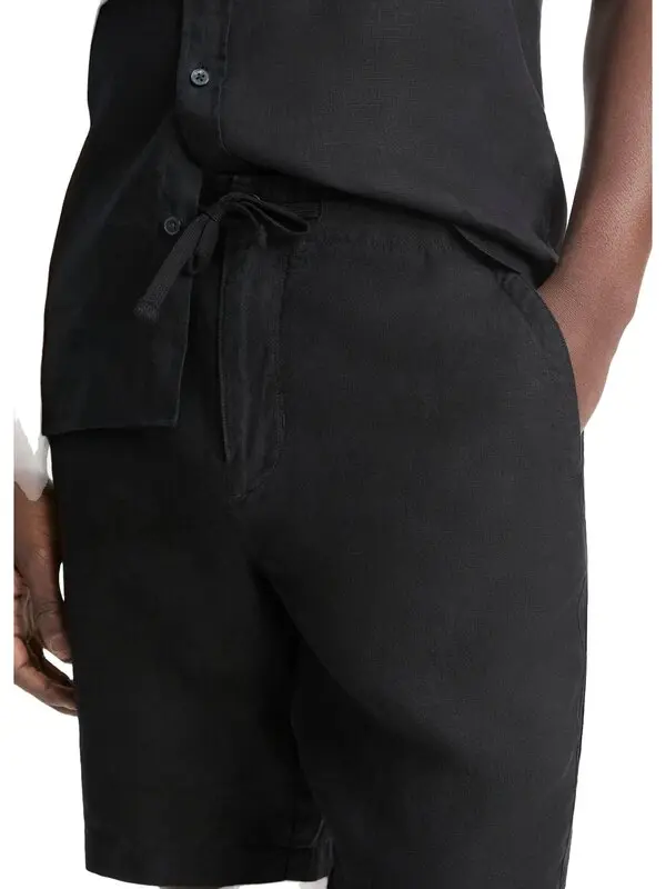 Vince Hemp Drawstring Short - Black