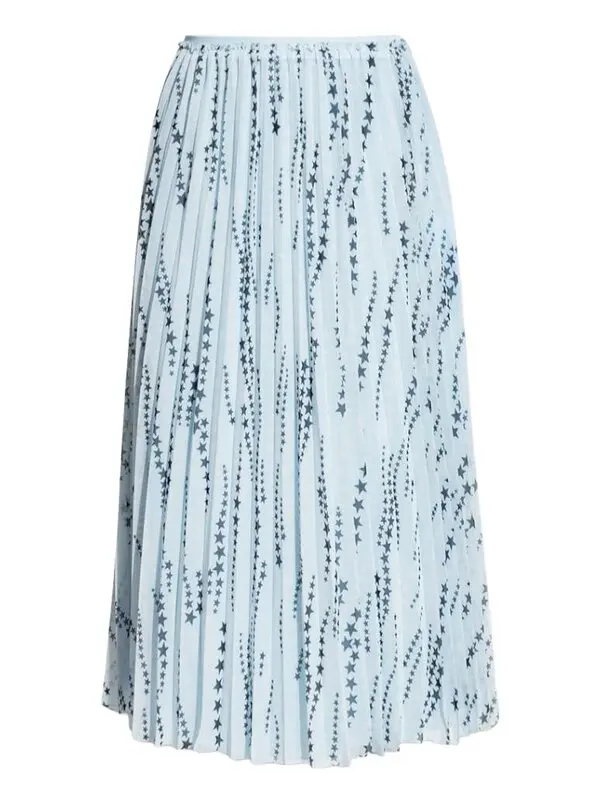 Red Valentino Pleated Skirt - Blue