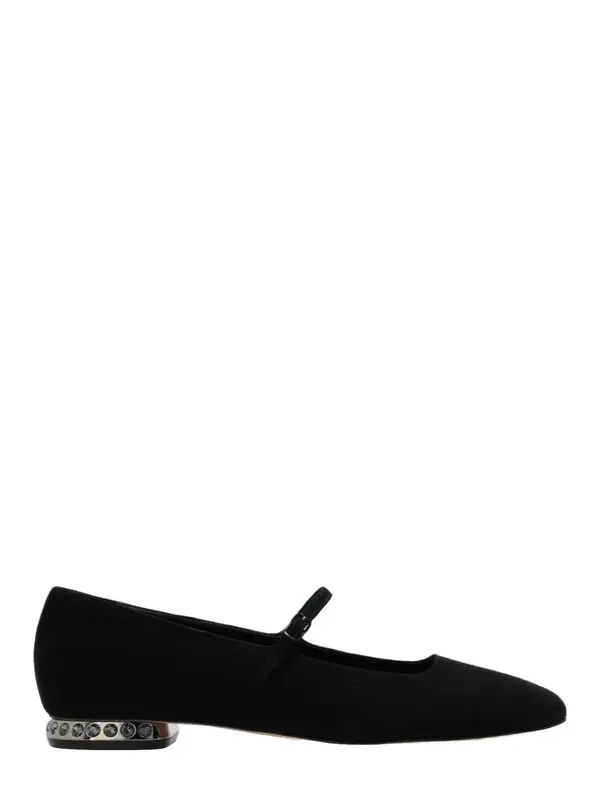 Casadei Buckle Square Toe Mary Jane Pumps - Black