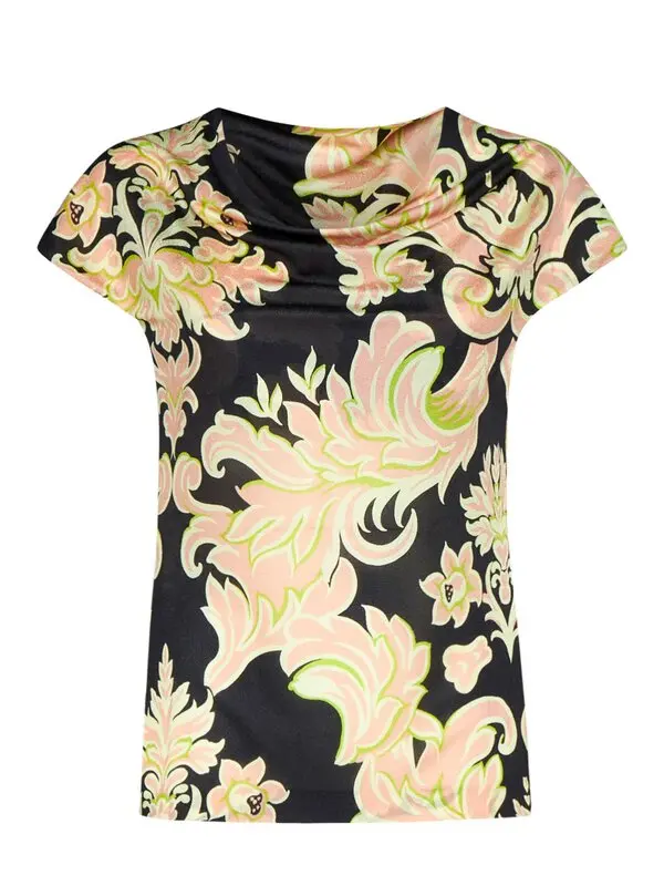 Etro Allover Printed Top - Nude