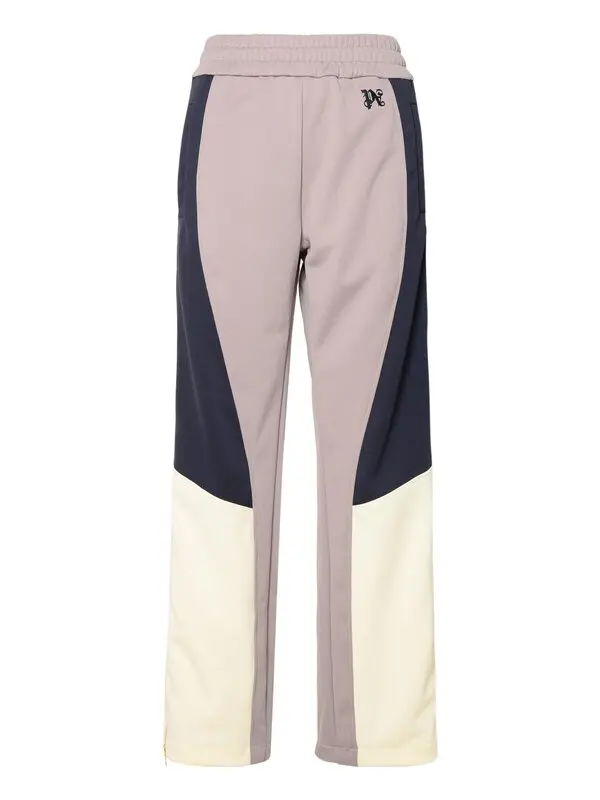 Palm Angels Logo Embroidered Colour-blocked Track Pants - Multicolor