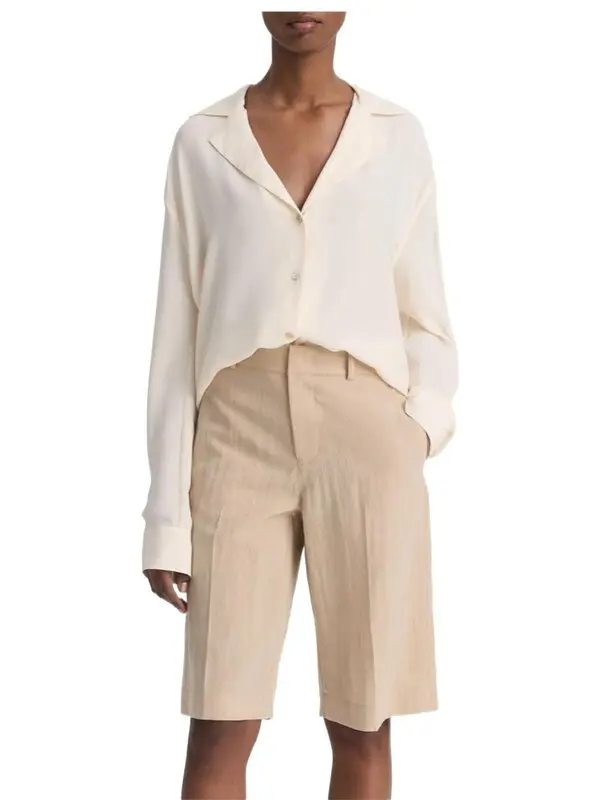 Vince Semi-sheer Silk Shirt - Nude