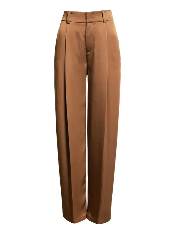 Vince Tailored Wide-leg Trousers - Brown