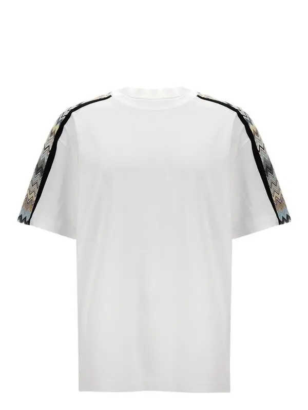 Missoni Zig Zag Pattern Crewneck T-shirt - White