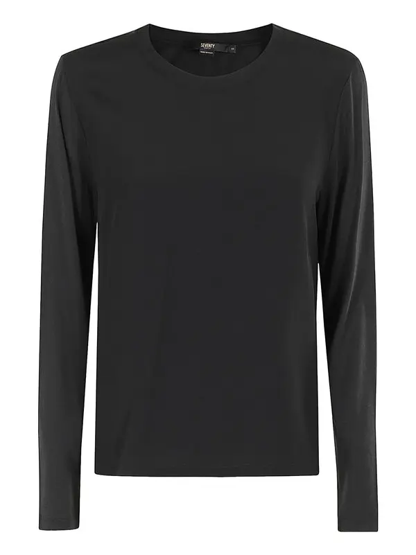 Seventy Long-sleeved Pullover Sweater - Black
